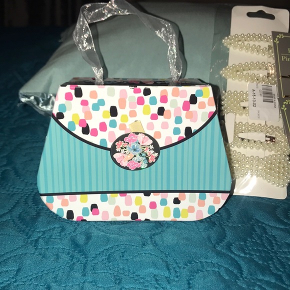 Pink Magnolia | Accessories | New Barrettes In A Keepsake Purse Box ...